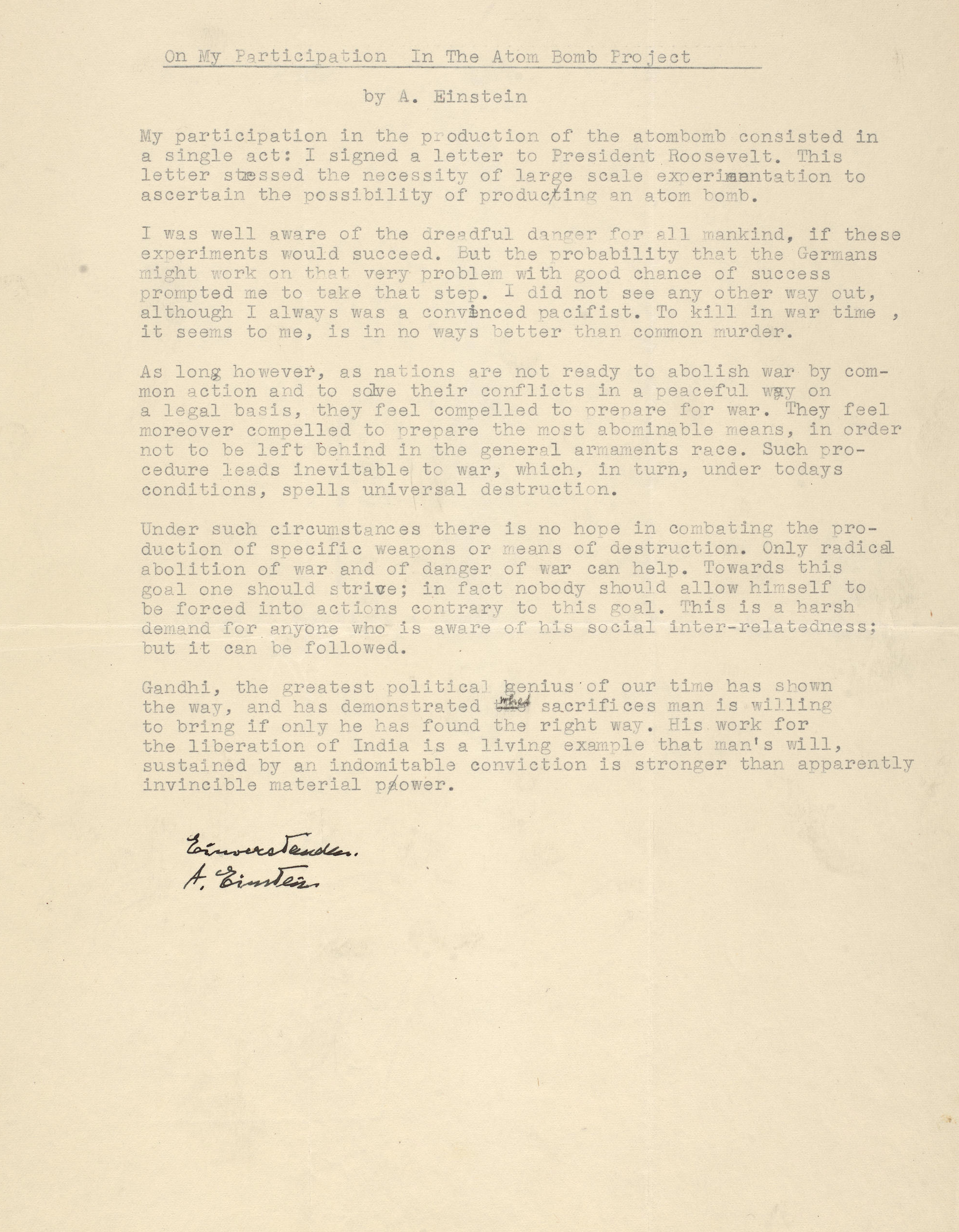 A Closer Look | Albert Einstein and the Atomic Bomb