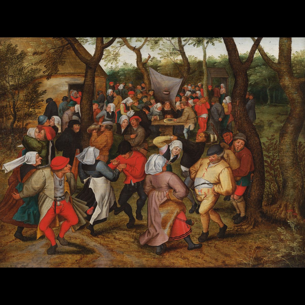 A Closer Look | Pieter Brueghel le Jeune, La danse de noces en plein air